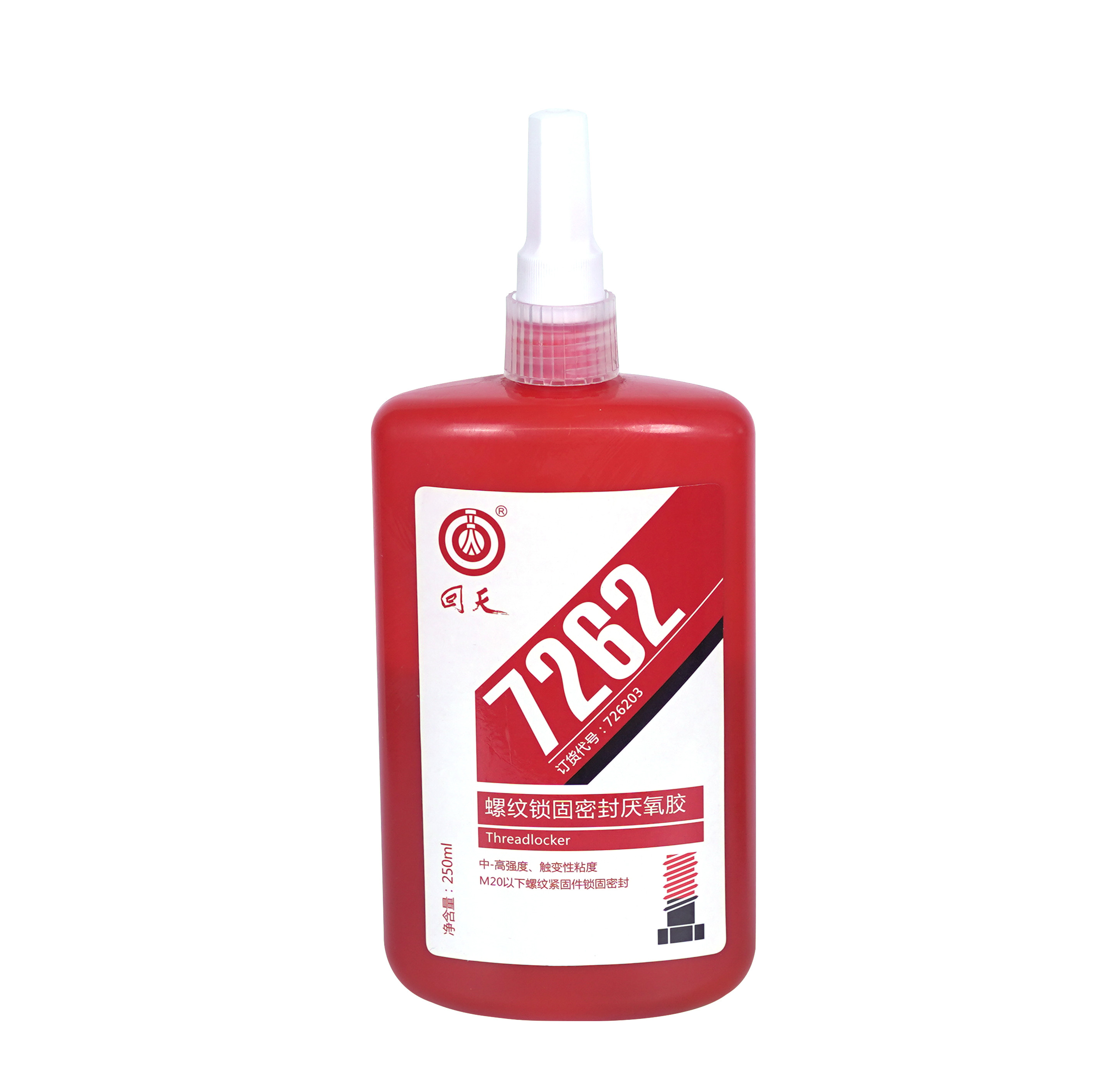 7262 Mi-High Strength Red Thixotropic Anaerobic Thread Locker Untuk Di ...